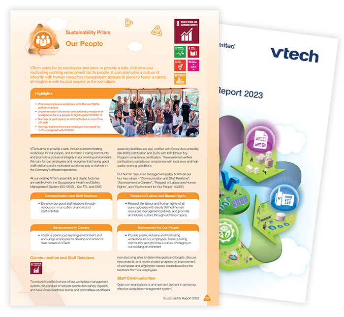 Our People | VTech Sustainability